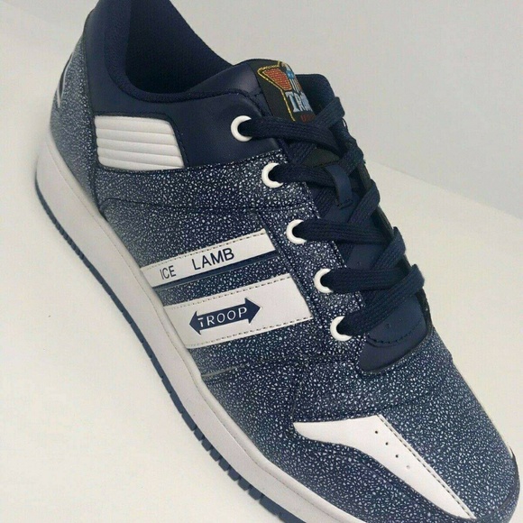 TROOP | Shoes | Mens Troop Ice Lamb Navy White Lowtop Sneakers Nwt ...